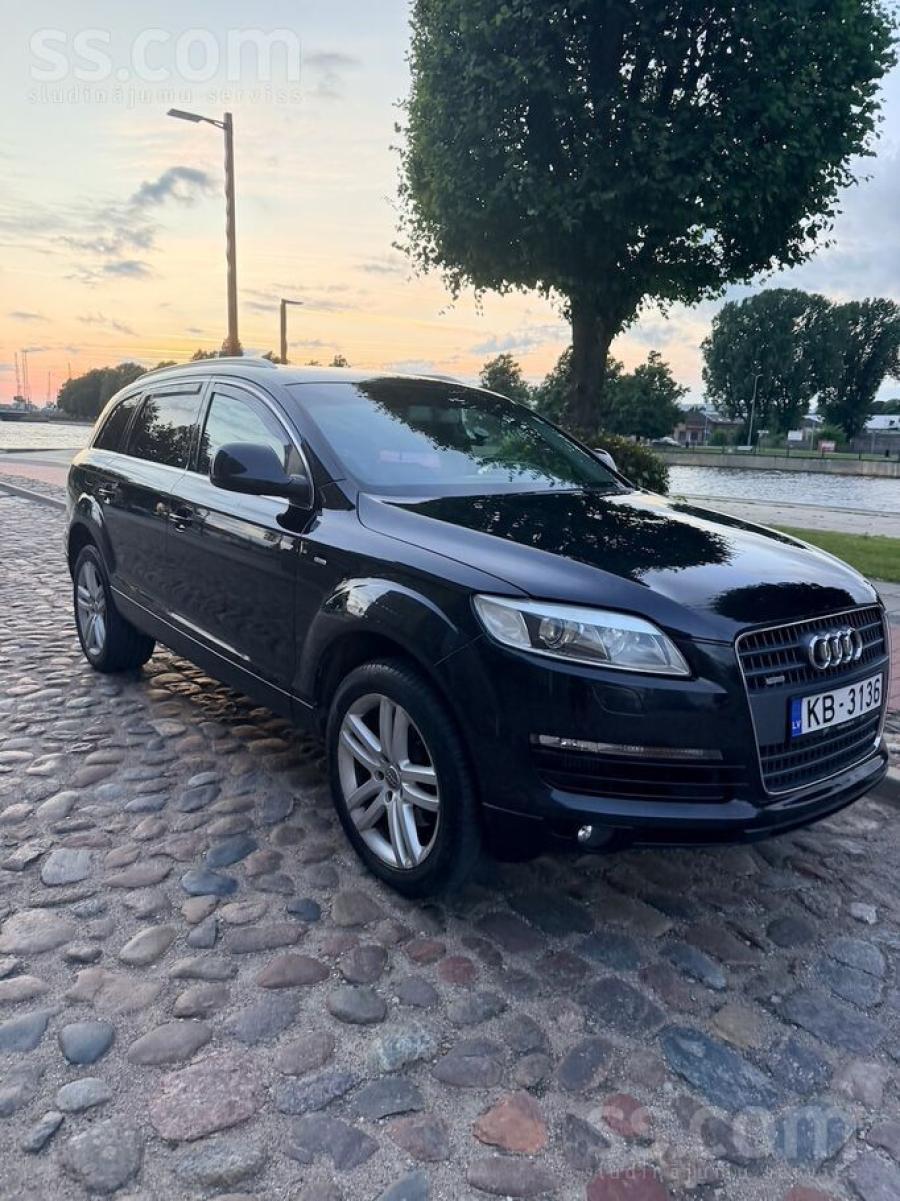 Black Audi Q7 2007 in Liepaja, with an engine capacity of 3.00 L and mileage of 355 thousand km for 5950 €, photo 1 on AUTOMOTO.COM.LV