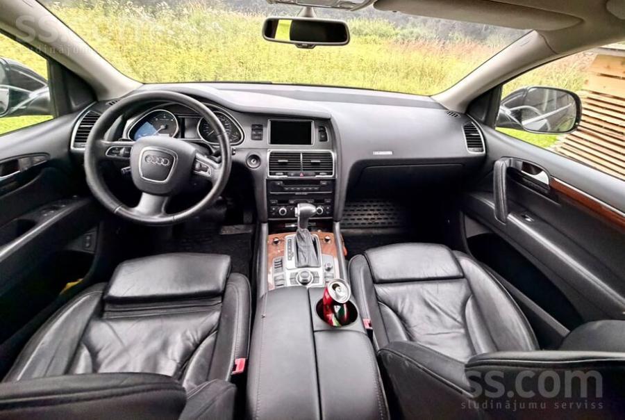 Melns Audi Q7 2007 Talsi, ar dzinēja tilpumu 3.00 L un nobraukumu 400 tūkst. km par 3000 €, foto 6 vietnē AUTOMOTO.COM.LV