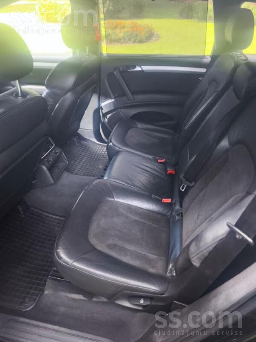 Black Audi Q7 2007 in Kraslava, with an engine capacity of 3.00 L and mileage of 314 thousand km for 4700 €, photo 5 on AUTOMOTO.COM.LV