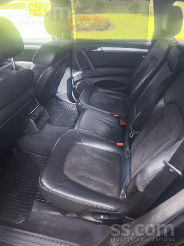 Black Audi Q7 2007 in Kraslava, with an engine capacity of 3.00 L and mileage of 314 thousand km for 4700 €, photo 5 on AUTOMOTO.COM.LV