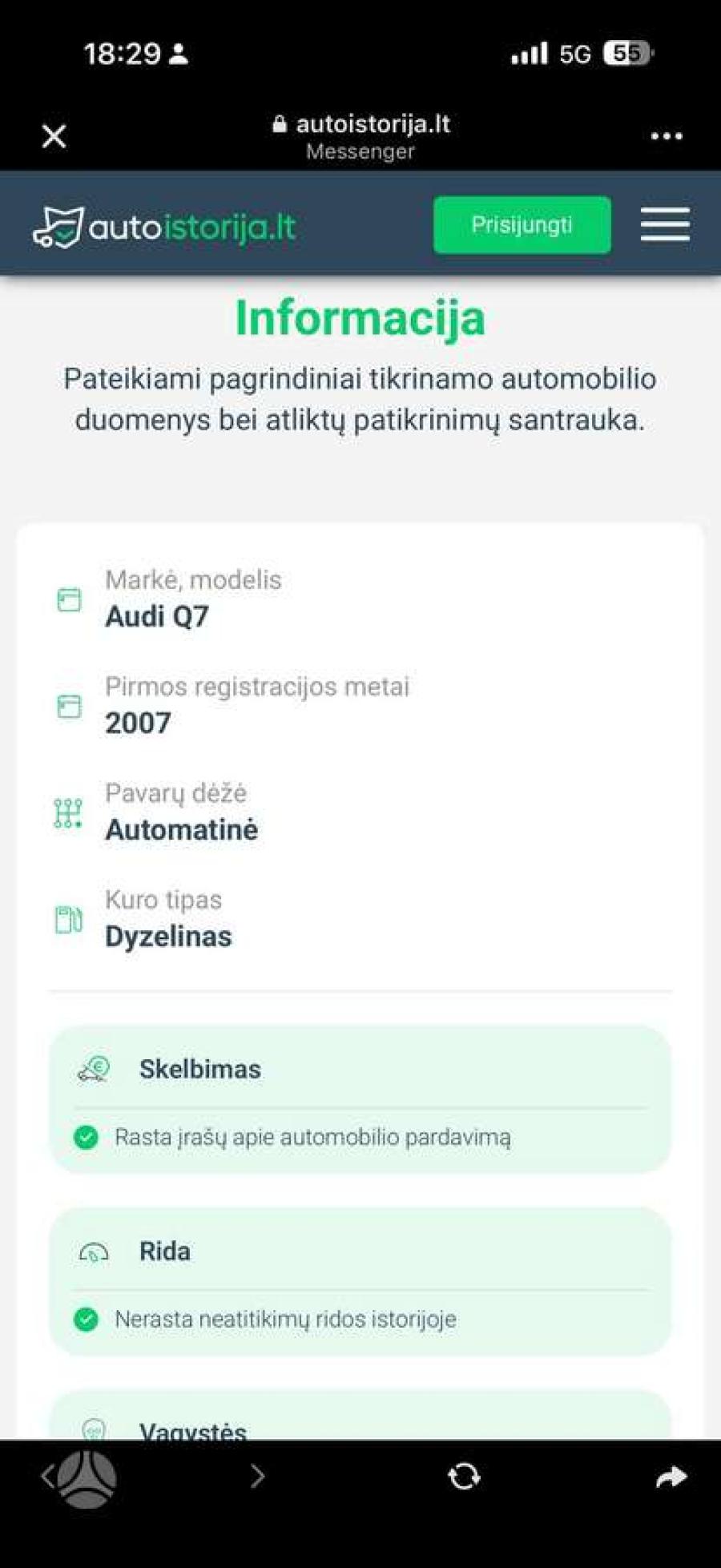 Черный Ауди Ку 7 2007 в Каунас, объемом двигателя 2.97 л и пробегом 257 тыс. км за 6950 €, фото 31 на AUTOMOTO.COM.LV