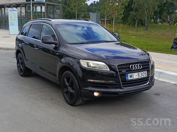 Audi Q7 2007 Rīga vietnē Melns Audi Q7 2007 Rīga, ar dzinēja tilpumu 3.00 L un nobraukumu 0 tūkst. km par 4990 €, foto 3 vietnē AUTOMOTO.COM.LV