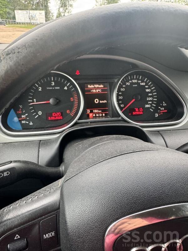 Black Audi Q7 2007 in Gulbene, with an engine capacity of 3.00 L and mileage of 330 thousand km for 4200 €, photo 7 on AUTOMOTO.COM.LV