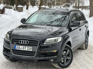 Black Audi Q7 2008 in Vilnius, with an engine capacity of 2.97 L and mileage of 255 thousand km for 5700 €, photo 2 on AUTOMOTO.COM.LV