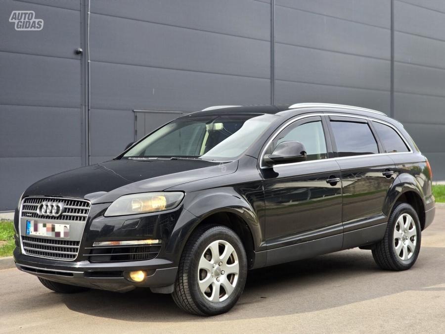 Melns Audi Q7 2008 Viļņa, ar dzinēja tilpumu 3.00 L un nobraukumu 313 tūkst. km par 4400 €, foto 1 vietnē AUTOMOTO.COM.LV