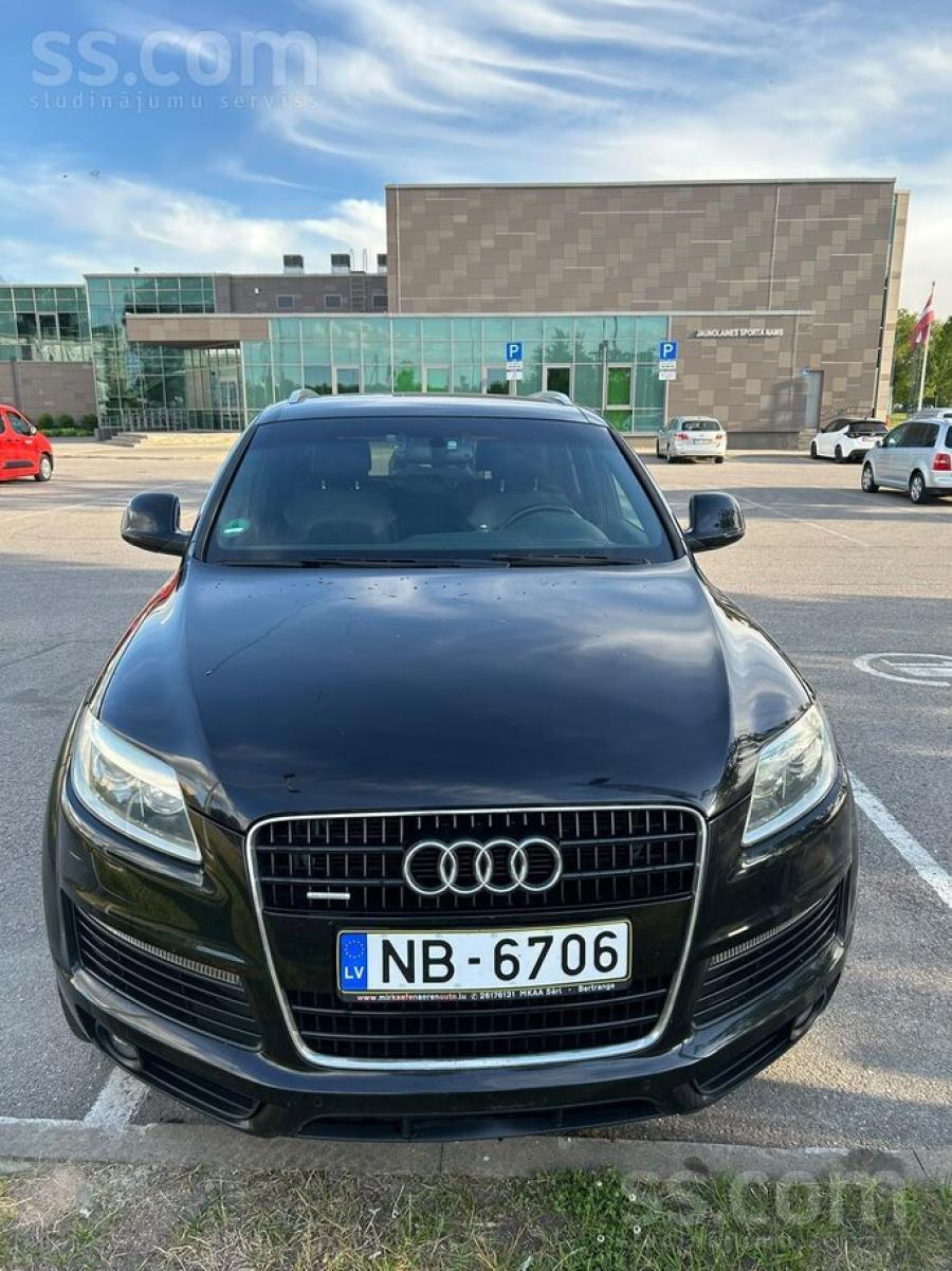 Melns Audi Q7 2008 Rīga, ar dzinēja tilpumu 3.00 L un nobraukumu 343 tūkst. km par 10500 €, foto 1 vietnē AUTOMOTO.COM.LV