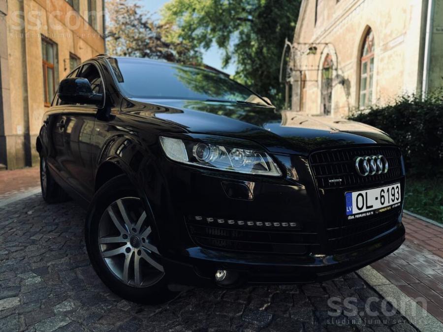 Melns Audi Q7 2008 Cēsis, ar dzinēja tilpumu 3.00 L un nobraukumu 0 tūkst. km par 6990 €, foto 1 vietnē AUTOMOTO.COM.LV