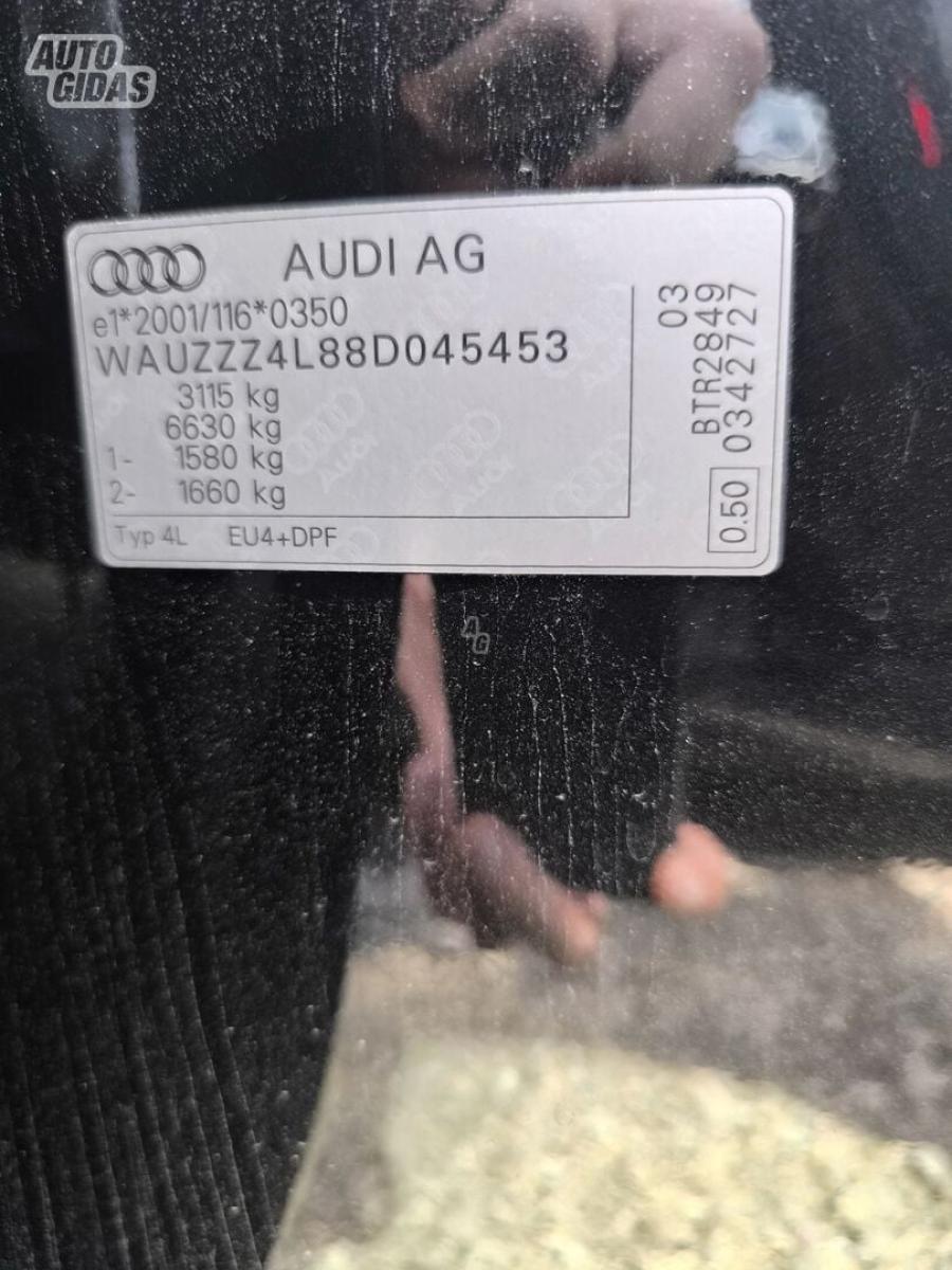 Black Audi Q7 2008 in Siauliai, with an engine capacity of 4.20 L and mileage of 271 thousand km for 8000 €, photo 20 on AUTOMOTO.COM.LV