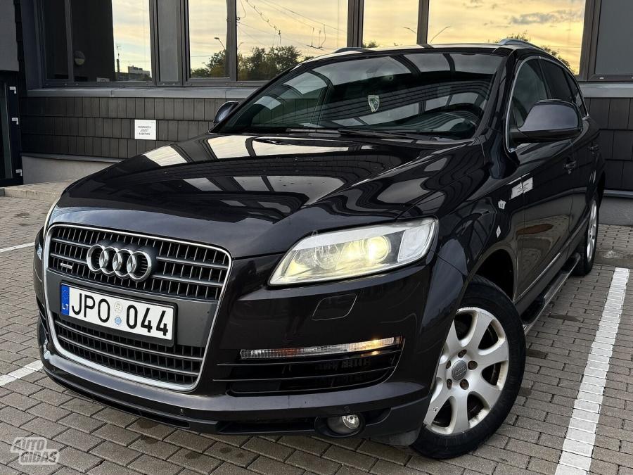 Black Audi Q7 2008 in Kaunas, with an engine capacity of 3.00 L and mileage of 350 thousand km for 4150 €, photo 1 on AUTOMOTO.COM.LV