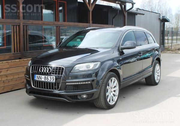 Black Audi Q7 2009 in Riga, with an engine capacity of 3.00 L and mileage of 0 thousand km for 10500 €, photo 1 on AUTOMOTO.COM.LV