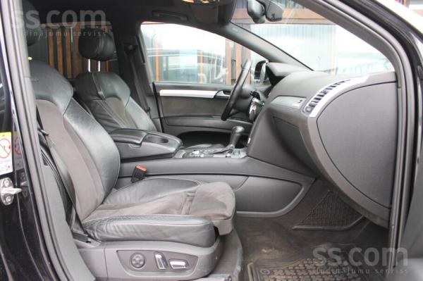 Black Audi Q7 2009 in Riga, with an engine capacity of 3.00 L and mileage of 0 thousand km for 10500 €, photo 9 on AUTOMOTO.COM.LV