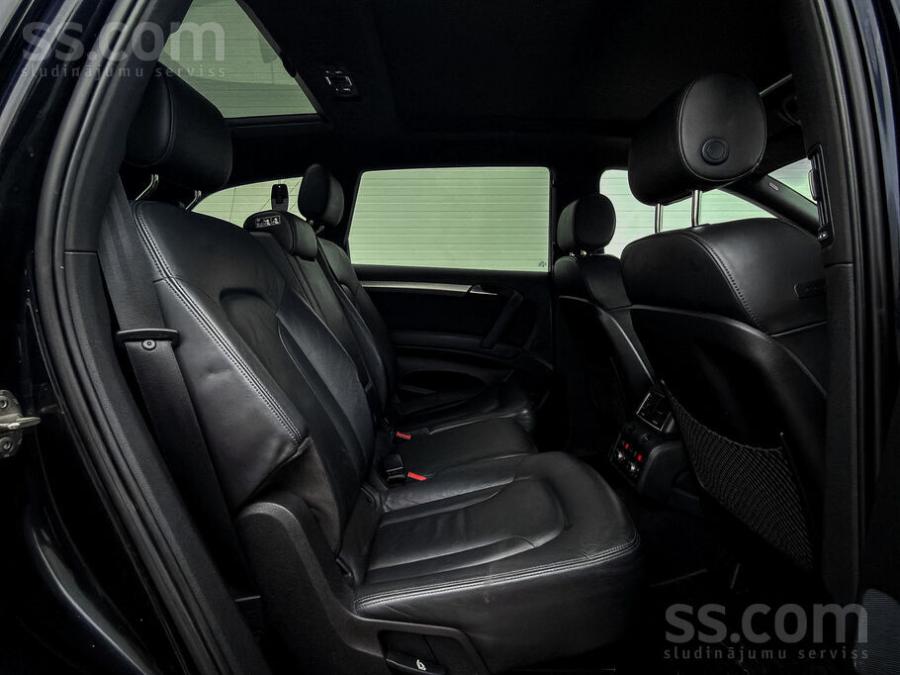 Black Audi Q7 2009 in Riga, with an engine capacity of 3.00 L and mileage of 0 thousand km for 11290 €, photo 21 on AUTOMOTO.COM.LV