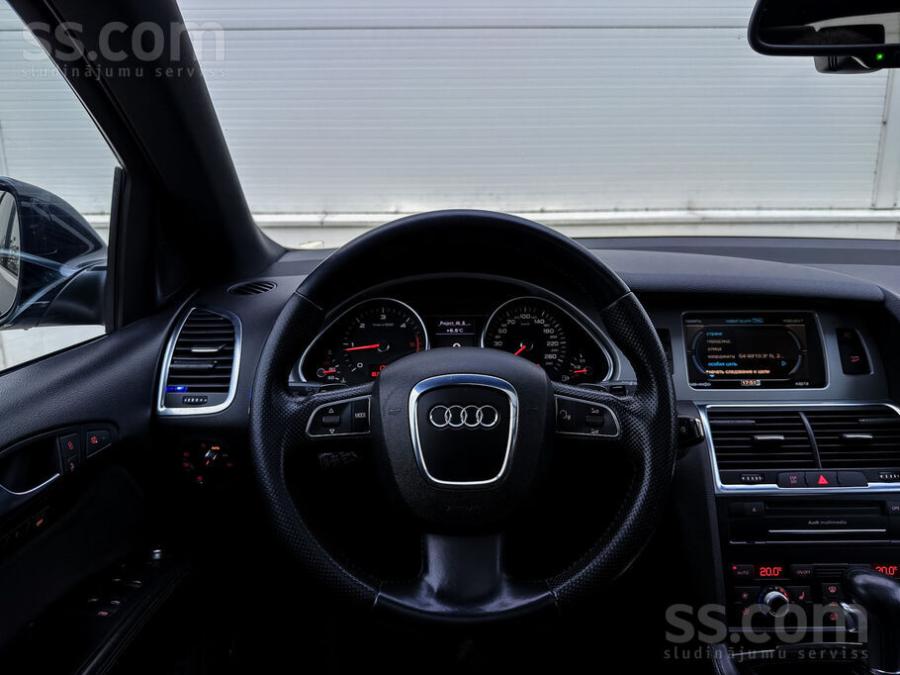Black Audi Q7 2009 in Riga, with an engine capacity of 3.00 L and mileage of 0 thousand km for 11290 €, photo 24 on AUTOMOTO.COM.LV