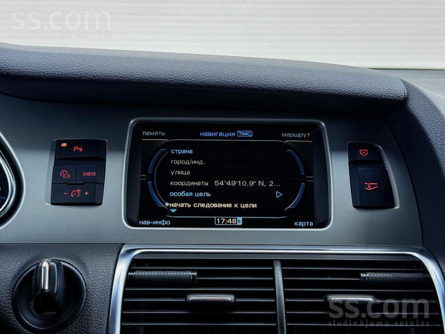 Black Audi Q7 2009 in Riga, with an engine capacity of 3.00 L and mileage of 0 thousand km for 11290 €, photo 33 on AUTOMOTO.COM.LV