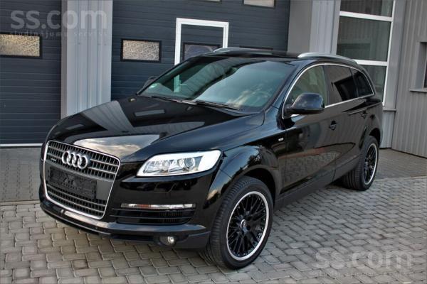 Black Audi Q7 2009 in Riga, with an engine capacity of 3.00 L and mileage of 0 thousand km for 8490 €, photo 1 on AUTOMOTO.COM.LV
