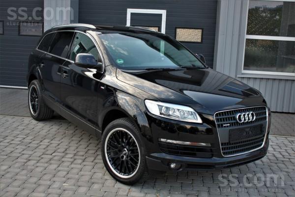 Black Audi Q7 2009 in Riga, with an engine capacity of 3.00 L and mileage of 0 thousand km for 8490 €, photo 5 on AUTOMOTO.COM.LV