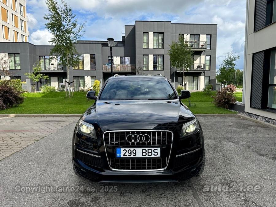 Black Audi Q7 2010 in Tartu, with an engine capacity of 3.00 L and mileage of 331 thousand km for 10999 €, photo 7 on AUTOMOTO.COM.LV