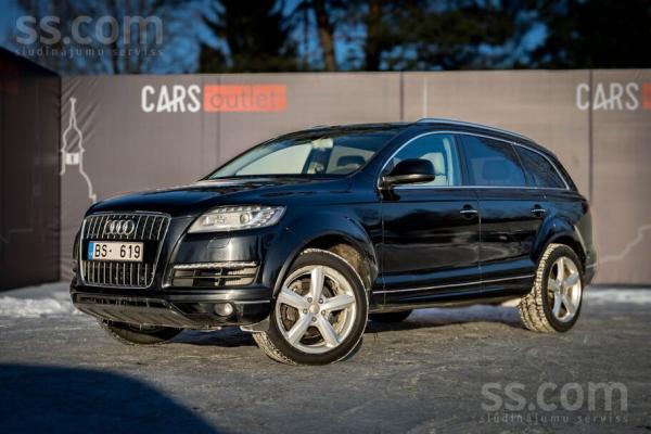 Black Audi Q7 2010 in Riga, with an engine capacity of 3.00 L and mileage of 330 thousand km for 11990 €, photo 1 on AUTOMOTO.COM.LV