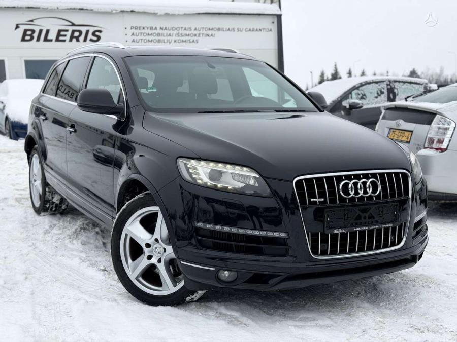 Black Audi Q7 2010 in Utena, with an engine capacity of 2.97 L and mileage of 290 thousand km for 8590 €, photo 1 on AUTOMOTO.COM.LV