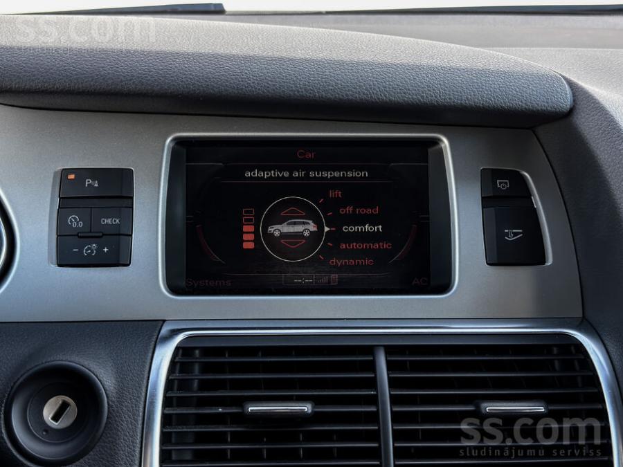 Melns Audi Q7 2010 Rīga, ar dzinēja tilpumu 3.00 L un nobraukumu 328 tūkst. km par 10990 €, foto 28 vietnē AUTOMOTO.COM.LV