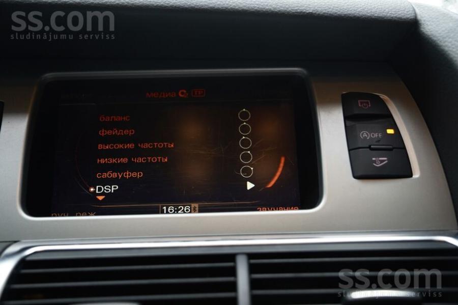 Black Audi Q7 2010 in Riga, with an engine capacity of 3.00 L and mileage of 247 thousand km for 10990 €, photo 22 on AUTOMOTO.COM.LV