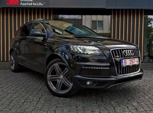 Black Audi Q7 2010 in Riga, with an engine capacity of 3.00 L and mileage of 241 thousand km for 15100 €, photo  on AUTOMOTO.COM.LV