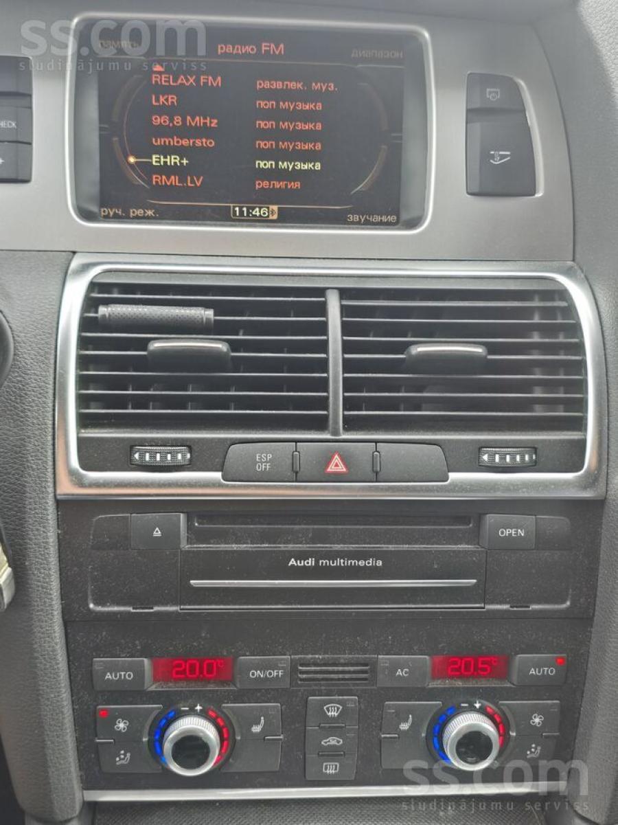 Melns Audi Q7 2010 Rīga, ar dzinēja tilpumu 3.00 L un nobraukumu 0 tūkst. km par 8500 €, foto 12 vietnē AUTOMOTO.COM.LV