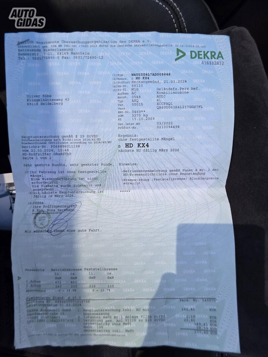 Melns Audi Q7 2010 Druskininkai, ar dzinēja tilpumu 4.20 L un nobraukumu 136 tūkst. km par 12150 €, foto 24 vietnē AUTOMOTO.COM.LV