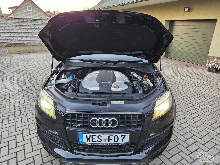 Black Audi Q7 2011 in Vilnius, with an engine capacity of 4.20 L and mileage of 227 thousand km for 12450 €, photo 24 on AUTOMOTO.COM.LV