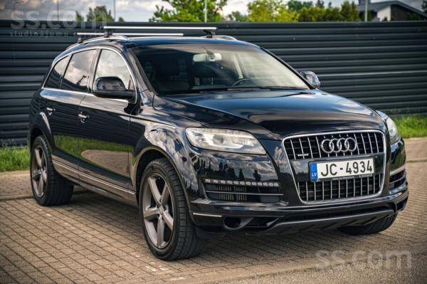 Black Audi Q7 2011 in Riga, with an engine capacity of 3.00 L and mileage of 0 thousand km for 7990 €, photo 3 on AUTOMOTO.COM.LV