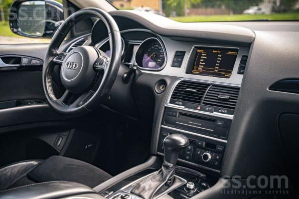 Black Audi Q7 2011 in Riga, with an engine capacity of 3.00 L and mileage of 0 thousand km for 7990 €, photo 7 on AUTOMOTO.COM.LV