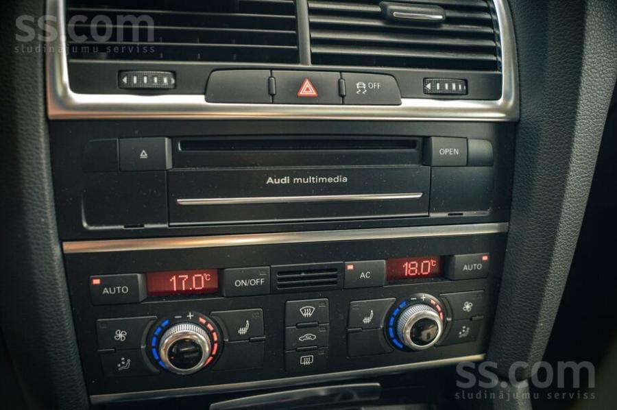 Black Audi Q7 2011 in Riga, with an engine capacity of 3.00 L and mileage of 0 thousand km for 7990 €, photo 21 on AUTOMOTO.COM.LV