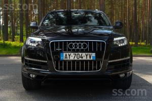 Black Audi Q7 2011 in Riga, with an engine capacity of 3.00 L and mileage of 213 thousand km for 12900 €, photo  on AUTOMOTO.COM.LV