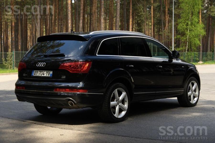 Black Audi Q7 2011 in Riga, with an engine capacity of 3.00 L and mileage of 213 thousand km for 12900 €, photo 8 on AUTOMOTO.COM.LV