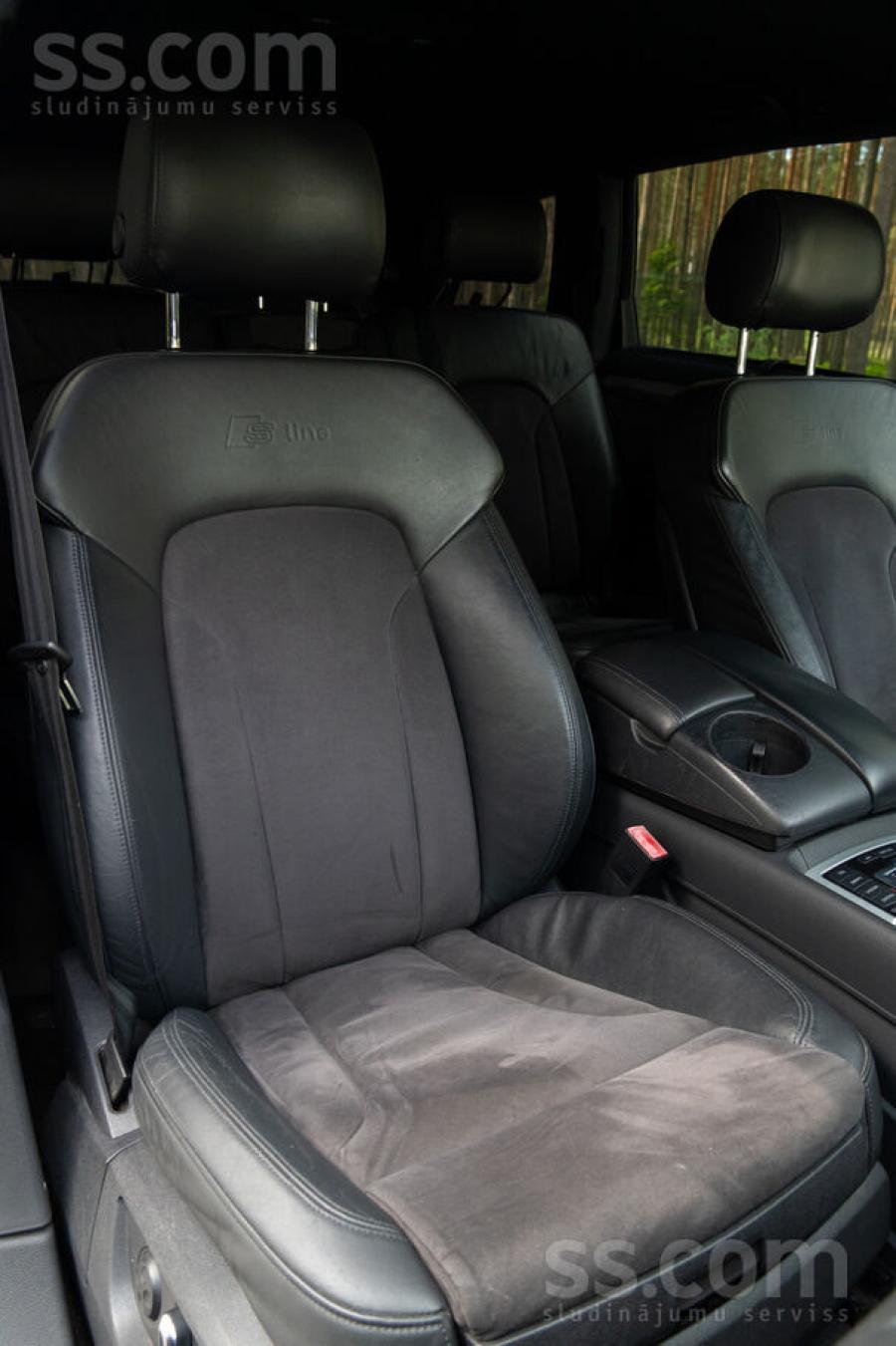 Black Audi Q7 2011 in Riga, with an engine capacity of 3.00 L and mileage of 213 thousand km for 12900 €, photo 12 on AUTOMOTO.COM.LV