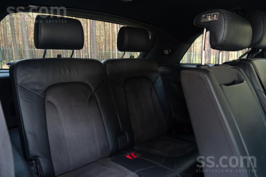 Black Audi Q7 2011 in Riga, with an engine capacity of 3.00 L and mileage of 213 thousand km for 12900 €, photo 17 on AUTOMOTO.COM.LV