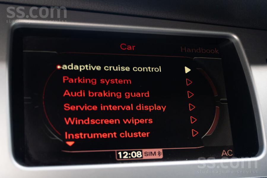 Black Audi Q7 2011 in Riga, with an engine capacity of 3.00 L and mileage of 213 thousand km for 12900 €, photo 29 on AUTOMOTO.COM.LV