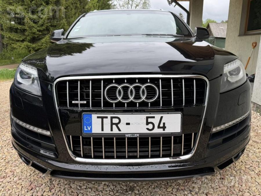 Black Audi Q7 2011 in Riga, with an engine capacity of 3.00 L and mileage of 213 thousand km for 12900 €, photo 34 on AUTOMOTO.COM.LV