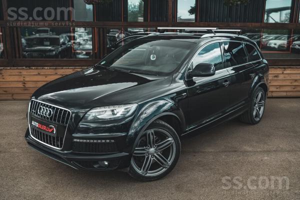 Black Audi Q7 2011 in Riga, with an engine capacity of 3.00 L and mileage of 0 thousand km for 11650 €, photo 1 on AUTOMOTO.COM.LV