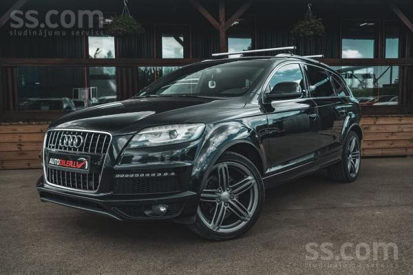 Black Audi Q7 2011 in Riga, with an engine capacity of 3.00 L and mileage of 0 thousand km for 11650 €, photo 4 on AUTOMOTO.COM.LV