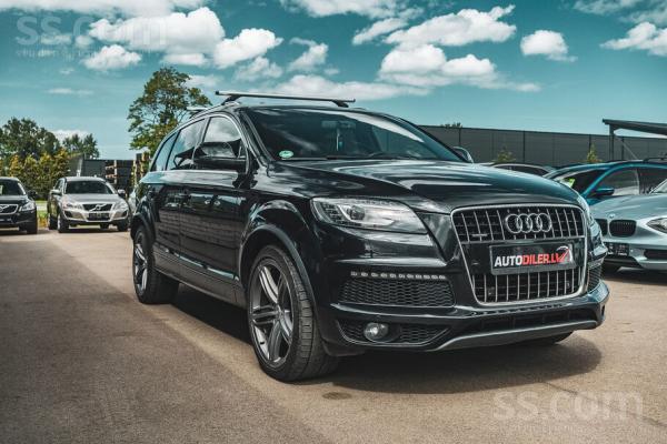 Black Audi Q7 2011 in Riga, with an engine capacity of 3.00 L and mileage of 0 thousand km for 11650 €, photo 6 on AUTOMOTO.COM.LV