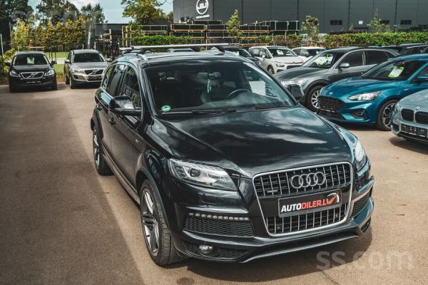 Black Audi Q7 2011 in Riga, with an engine capacity of 3.00 L and mileage of 0 thousand km for 11650 €, photo 7 on AUTOMOTO.COM.LV