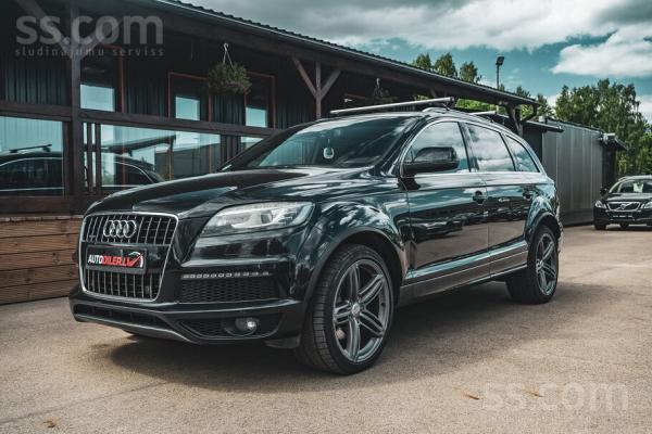 Black Audi Q7 2011 in Riga, with an engine capacity of 3.00 L and mileage of 0 thousand km for 11650 €, photo 8 on AUTOMOTO.COM.LV