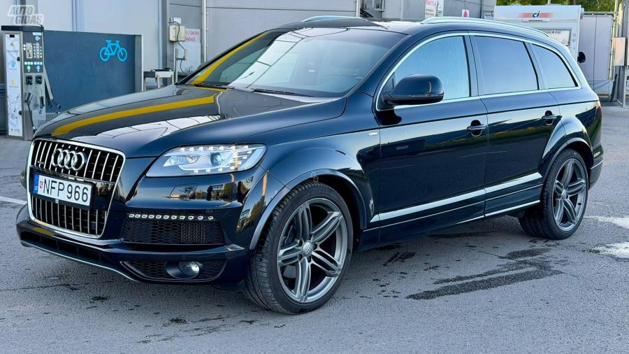 Melns Audi Q7 2011 Šauļi, ar dzinēja tilpumu 3.00 L un nobraukumu 373 tūkst. km par 13600 €, foto 5 vietnē AUTOMOTO.COM.LV