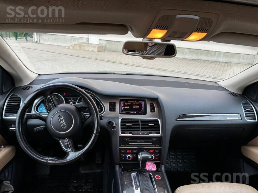 Melns Audi Q7 2011 Rēzekne, ar dzinēja tilpumu 3.00 L un nobraukumu 373 tūkst. km par 12100 €, foto 7 vietnē AUTOMOTO.COM.LV