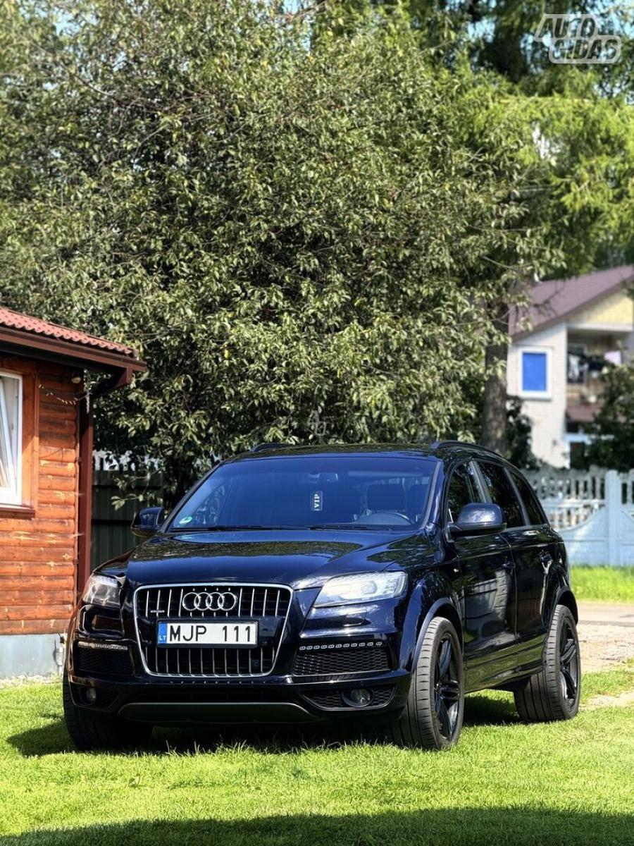 Black Audi Q7 2011 in Vilnius, with an engine capacity of 3.00 L and mileage of 350 thousand km for 10400 €, photo 3 on AUTOMOTO.COM.LV