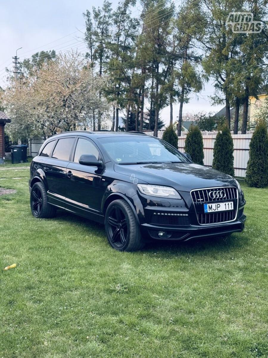 Black Audi Q7 2011 in Vilnius, with an engine capacity of 3.00 L and mileage of 350 thousand km for 10400 €, photo 4 on AUTOMOTO.COM.LV