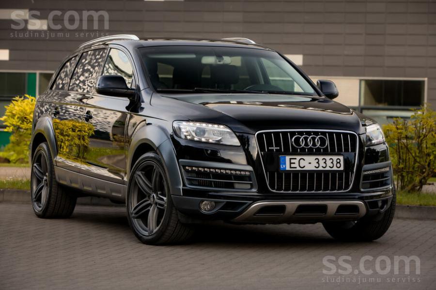 Black Audi Q7 2012 in Jelgava, with an engine capacity of 3.00 L and mileage of 217 thousand km for 14999 €, photo 5 on AUTOMOTO.COM.LV