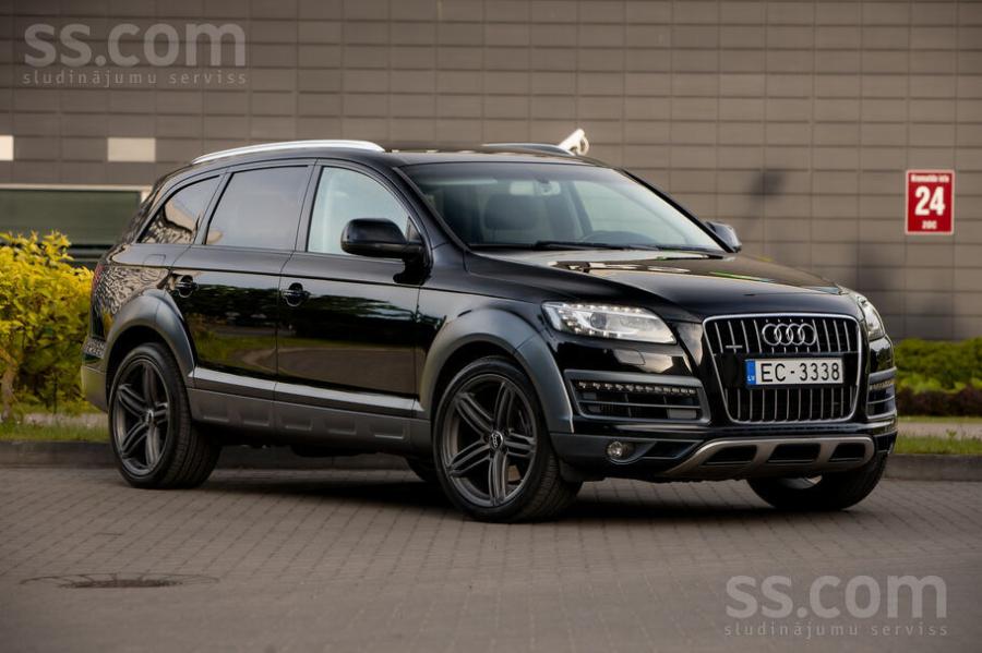 Black Audi Q7 2012 in Jelgava, with an engine capacity of 3.00 L and mileage of 217 thousand km for 14999 €, photo 6 on AUTOMOTO.COM.LV