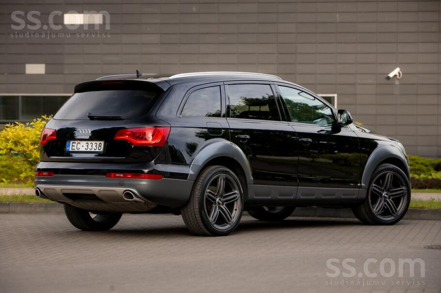 Black Audi Q7 2012 in Jelgava, with an engine capacity of 3.00 L and mileage of 217 thousand km for 14999 €, photo 8 on AUTOMOTO.COM.LV